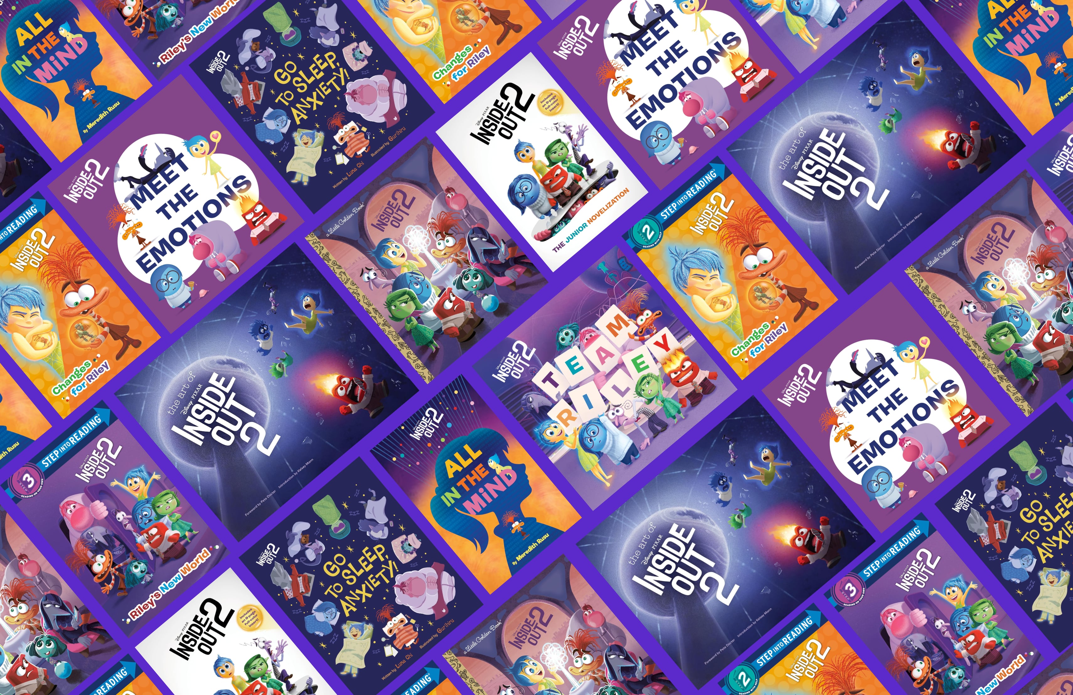 Numerous 'Inside Out 2' Books Announced and Covers Revealed - Pixar Post